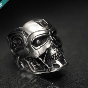 Terminator Ring , T-800 , Endoskeleton , 3D Print , Oxidized ...