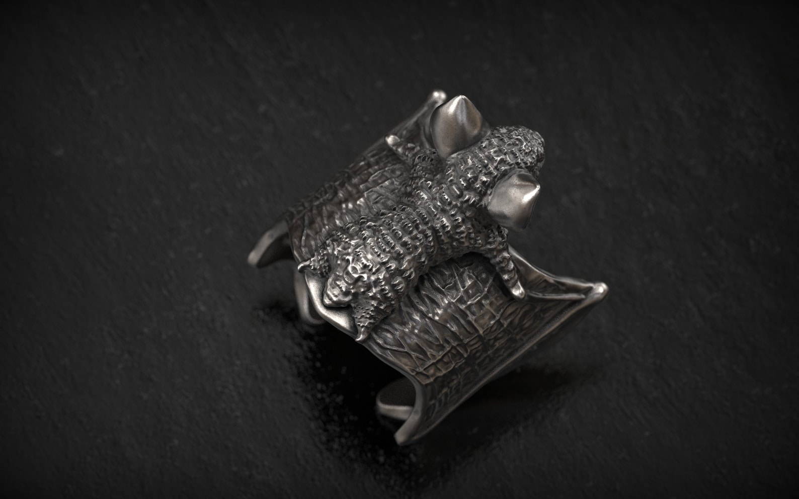 Adjustable Bat Ring, Bat Jewelry, Bat Lover Gift, Silver Bat Ring ...