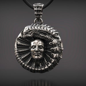 H.R. Giger Inspired, Alien Prometheus Pendant, Alien Covenant, Giger ...