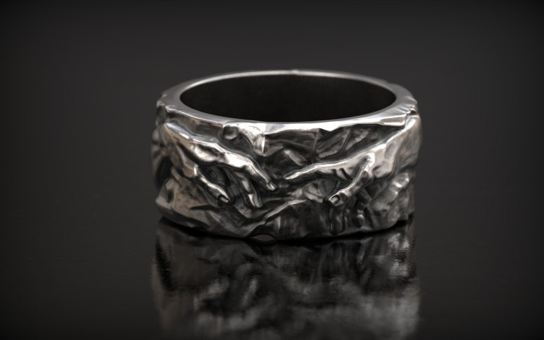 Hand of God, Giving Life to Adam Ring, Michelangelo Ring, the Creation ...