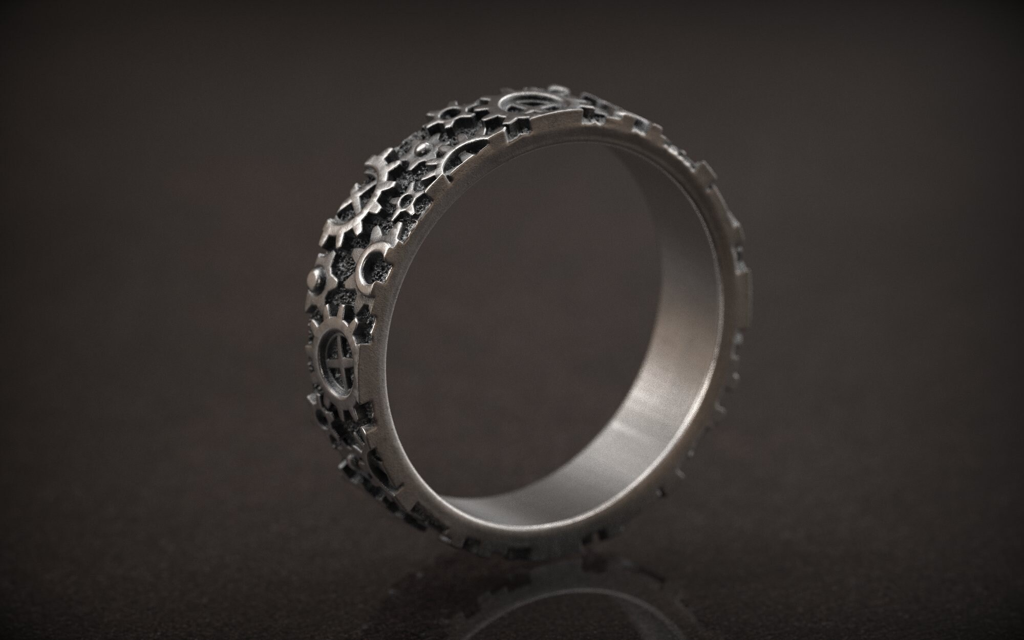 Clockwork Ring, Mechanical Steampunk Ring, Gear Ring, Timetraveller ...