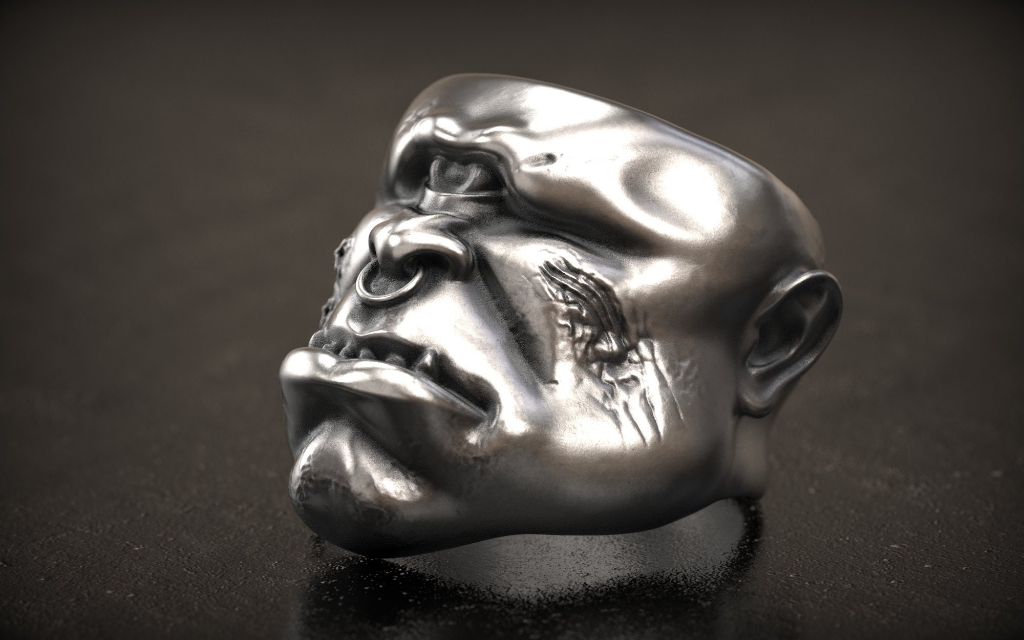 Cyclops Ring Greek Mythology Skull Ring Biker Ring - Etsy