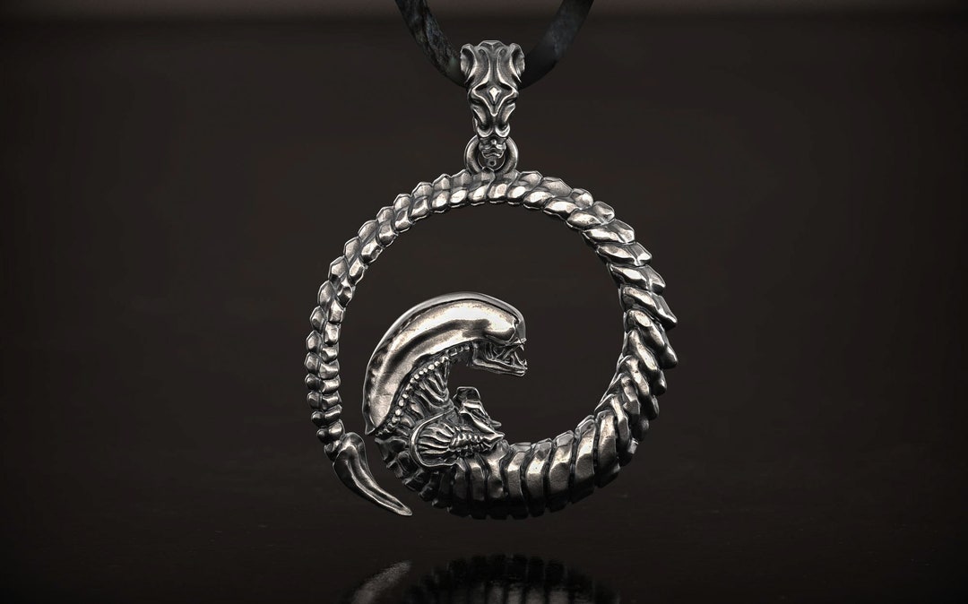 H.R. Giger Inspired, Alien Newborn Pendant, Chestburster, Prometheus ...