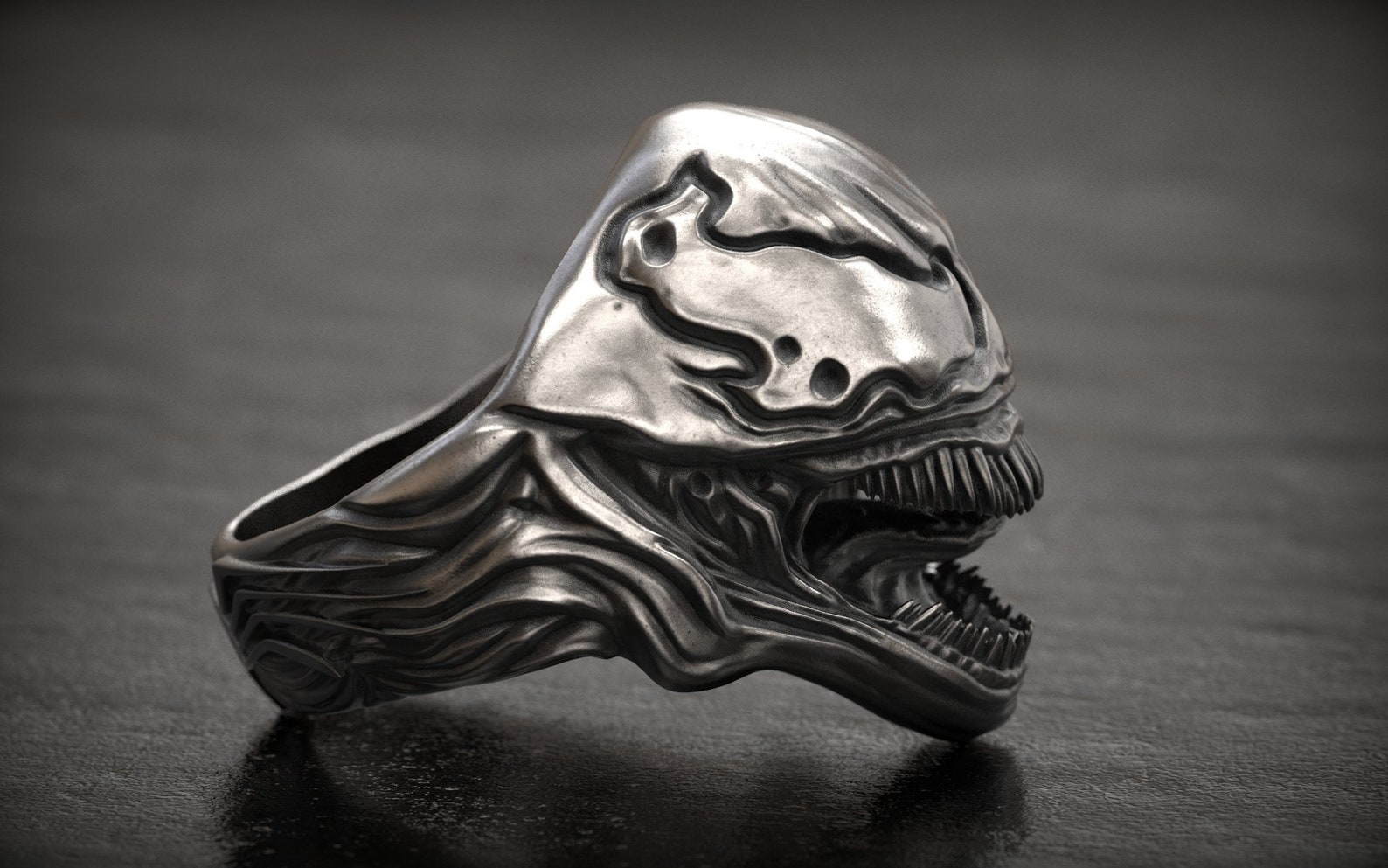 Venom Ring Marvel Movie Ring Superhero Ring Horror | Etsy