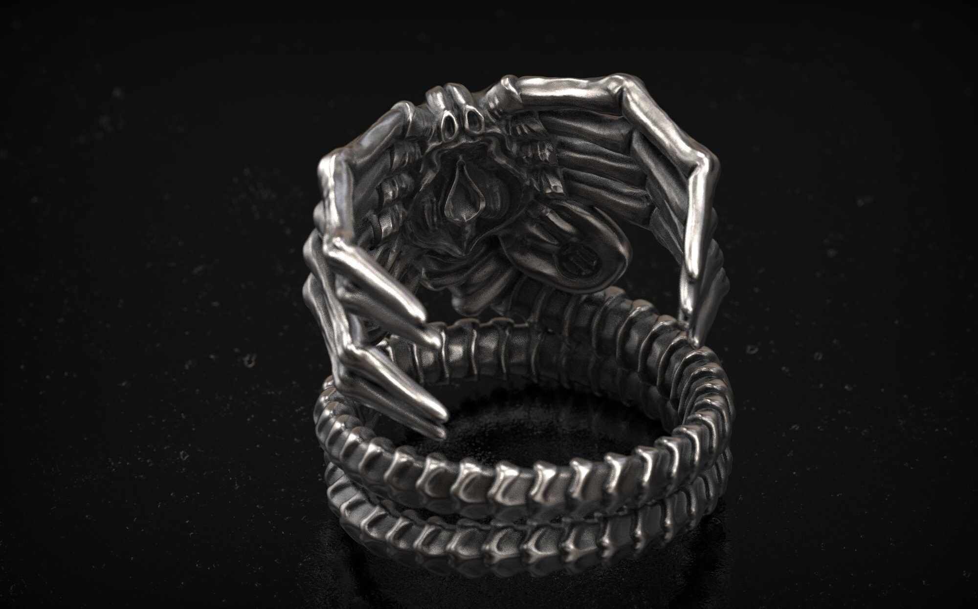 H.R. Giger Inspired Alien Facehugger Ring Facehugger - Etsy Australia