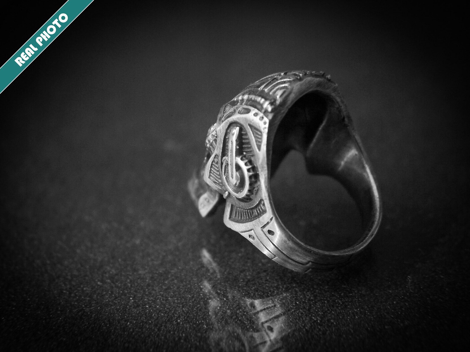 Robotic Skull , Mechanical Ring , Robot Skull Ring , Mens Ring , Rustic ...