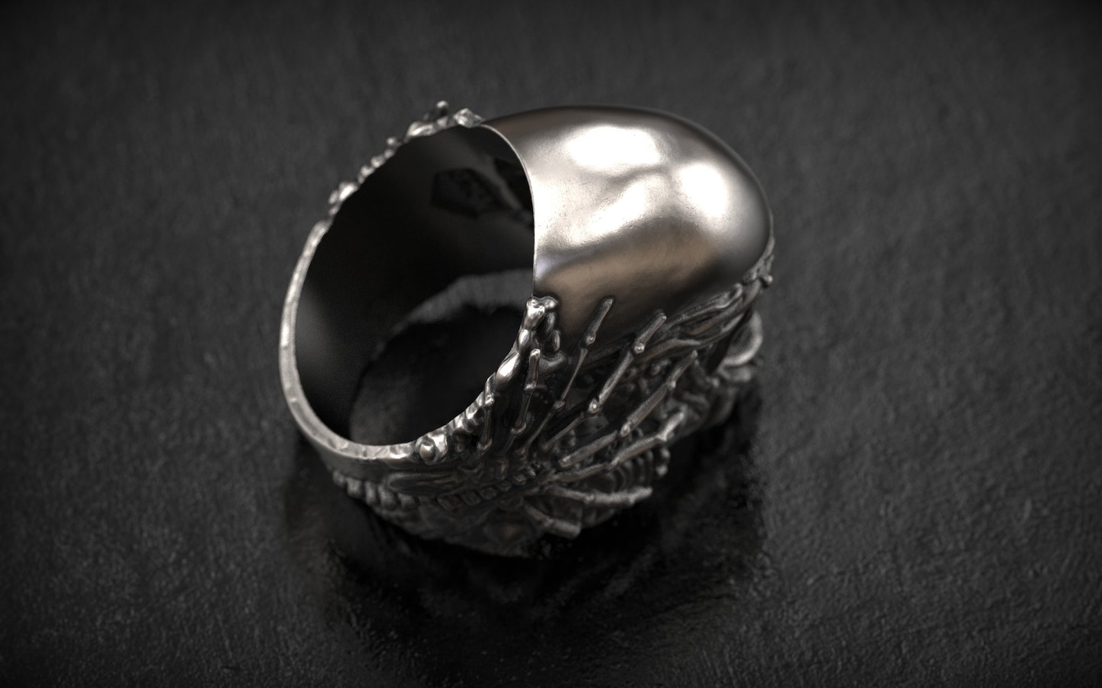 H.R. Giger Inspired Alien Ring Chestburster Prometheus | Etsy