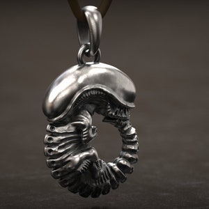 H.R. Giger Inspired , Alien Embryo Pendant, Chestburster, Prometheus ...