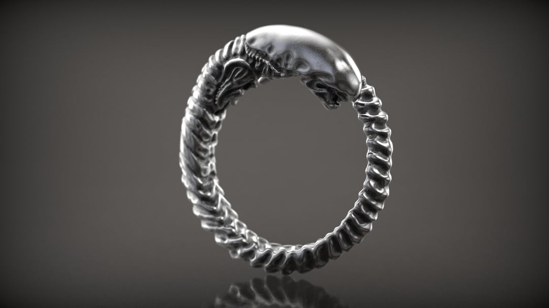 H.R. Giger Inspired , Alien Newborn Ring , Chestburster, Prometheus ...