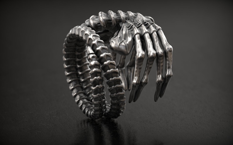 H.R. Giger Inspired , Alien Facehugger Ring, Facehugger, Chestburster ...