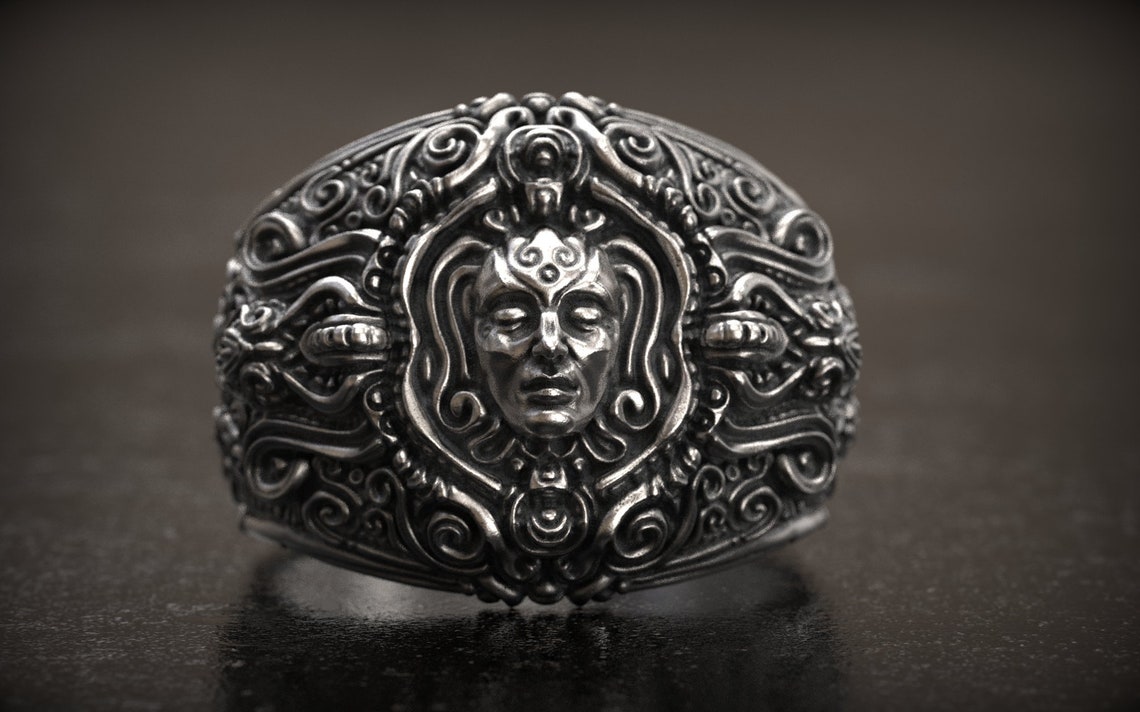 H.R. Giger Inspired Alien Covenant Ring Prometheus | Etsy