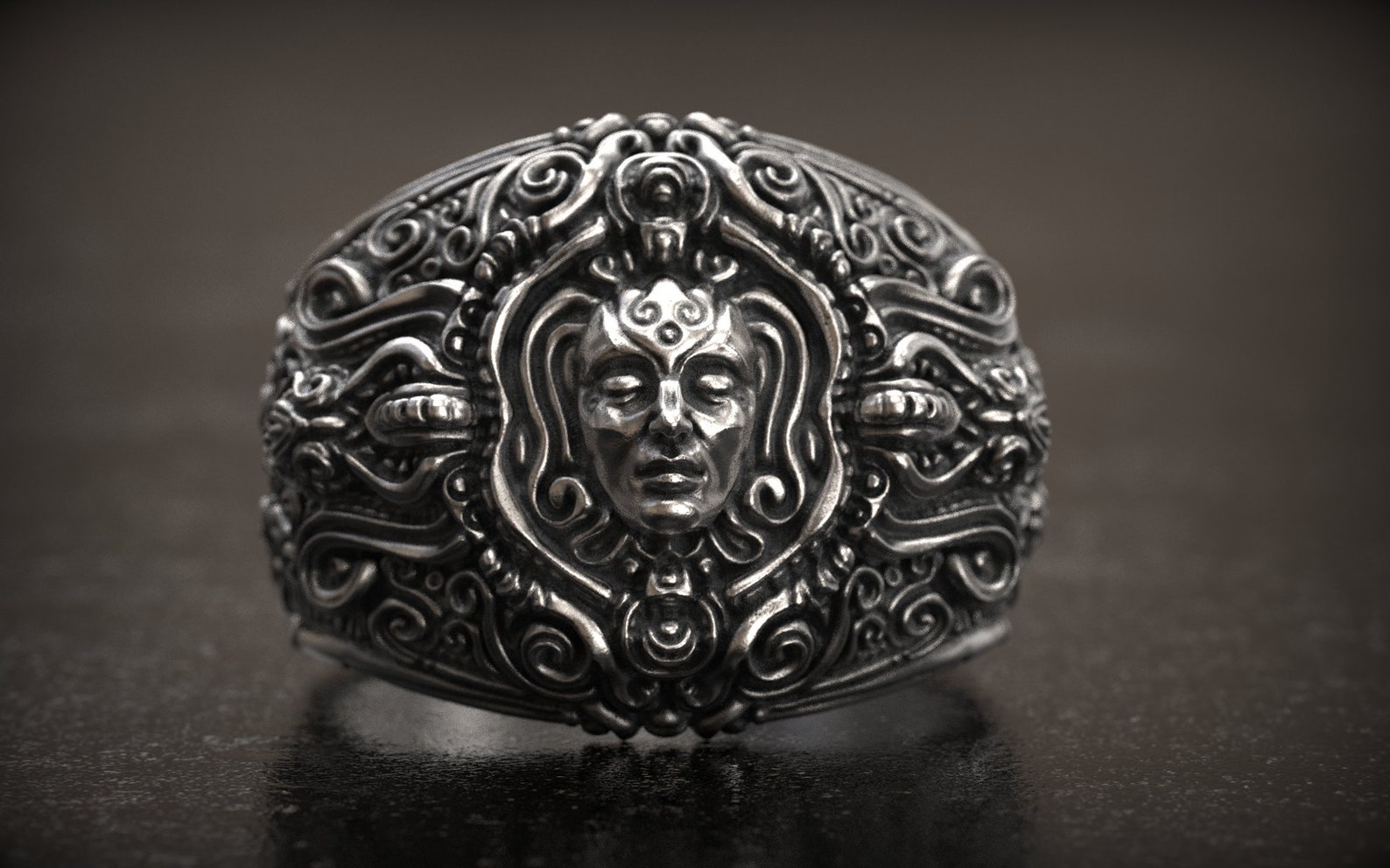 H.R. Giger Inspired Alien Covenant Ring Prometheus | Etsy