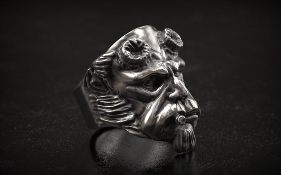 Hellboy Ring Comic Ring Superhero Jewelry Biker Ring Man | Etsy