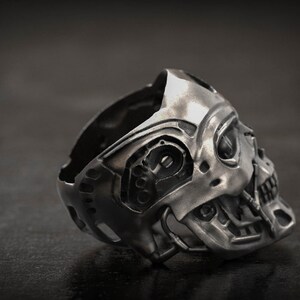 Terminator Ring , T-800 , Endoskeleton , 3D Print , Oxidized ...