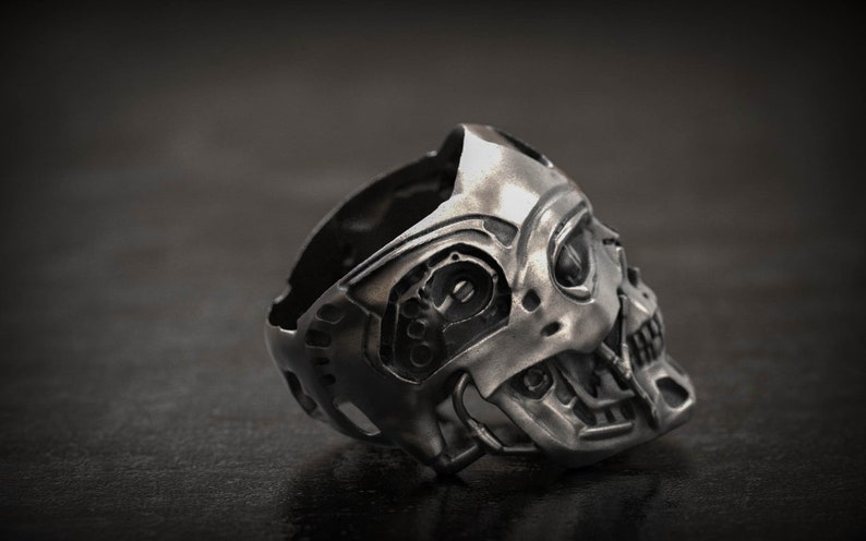 Terminator Ring , T-800 , Endoskeleton , 3D Print , Oxidized ...