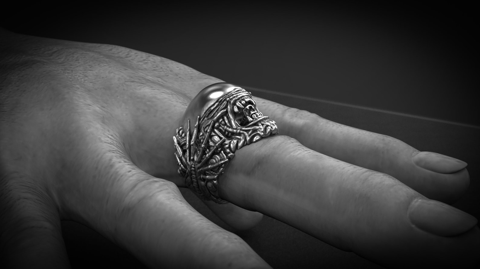 H.R. Giger Inspired Alien Ring Chestburster Prometheus | Etsy