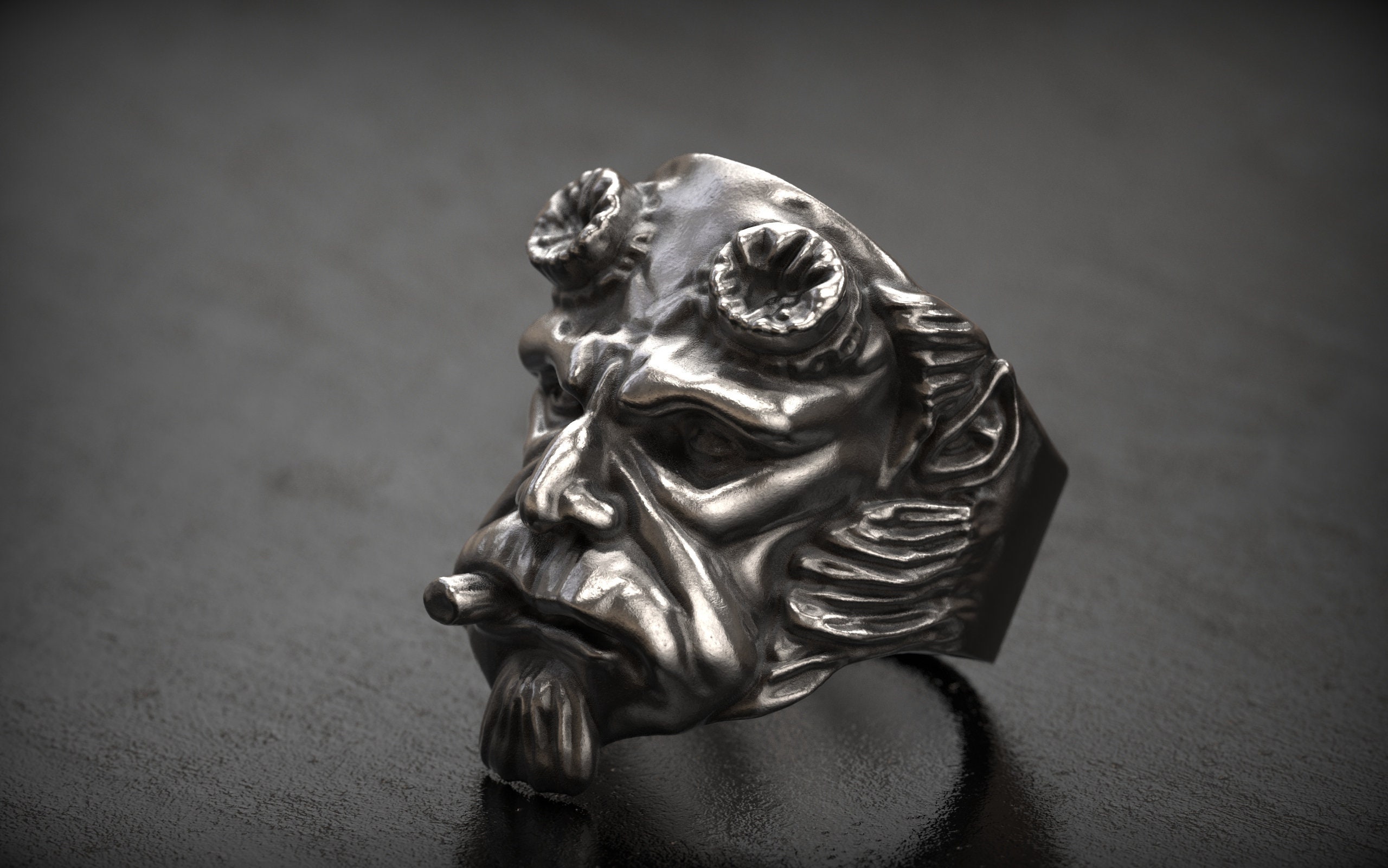 Hellboy Ring Comic Ring Superhero Jewelry Biker Ring Man | Etsy