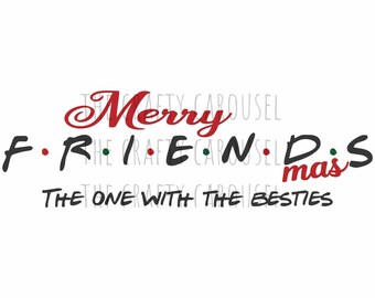 Merry Friendsmas Png - Etsy