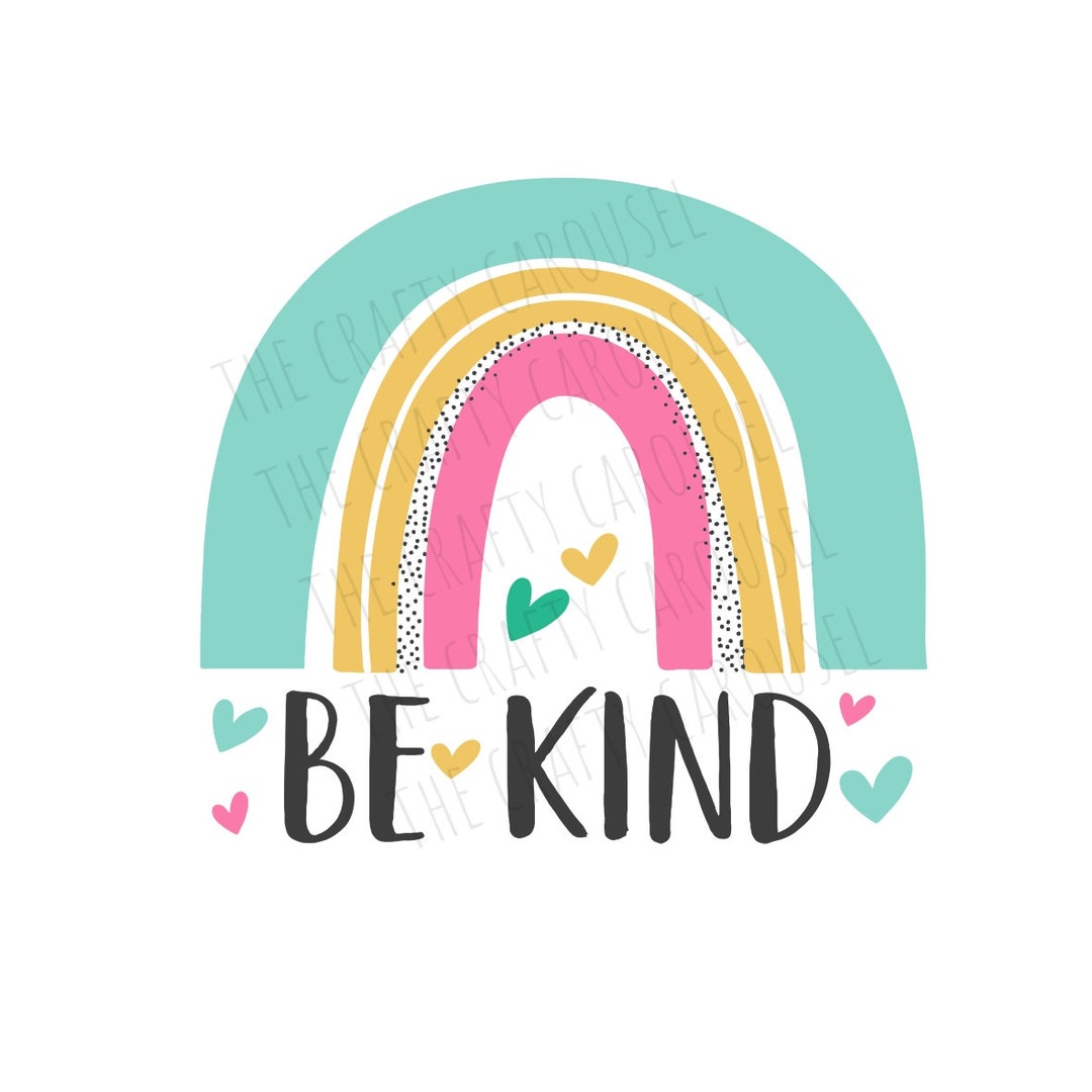 Be Kind Digital Cut File, PNG, Silhouette, Cricut - Etsy
