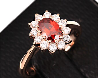 Royal Ruby Ring - Etsy