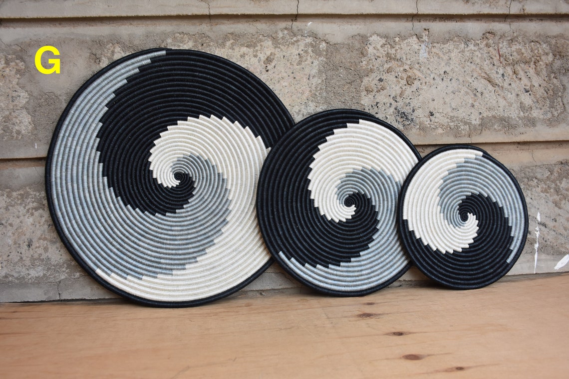 ON SALE African Wall Plates Set of 3 African Home Decor Wall - Etsy