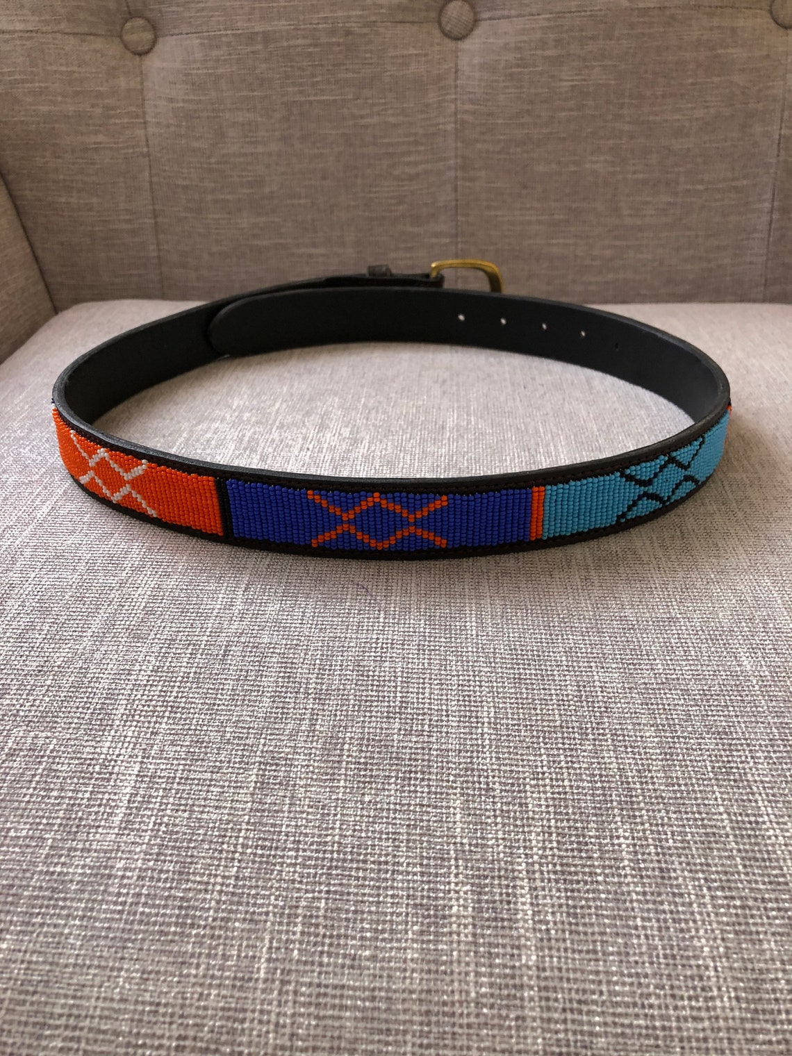 Masai Belt Leather Belt Beaded Belt Handmade Belt Maasai - Etsy
