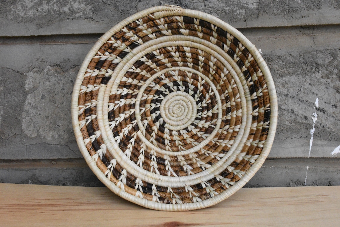 ON SALE Woven Wall Basket African Baskets Wall Decor Hand | Etsy