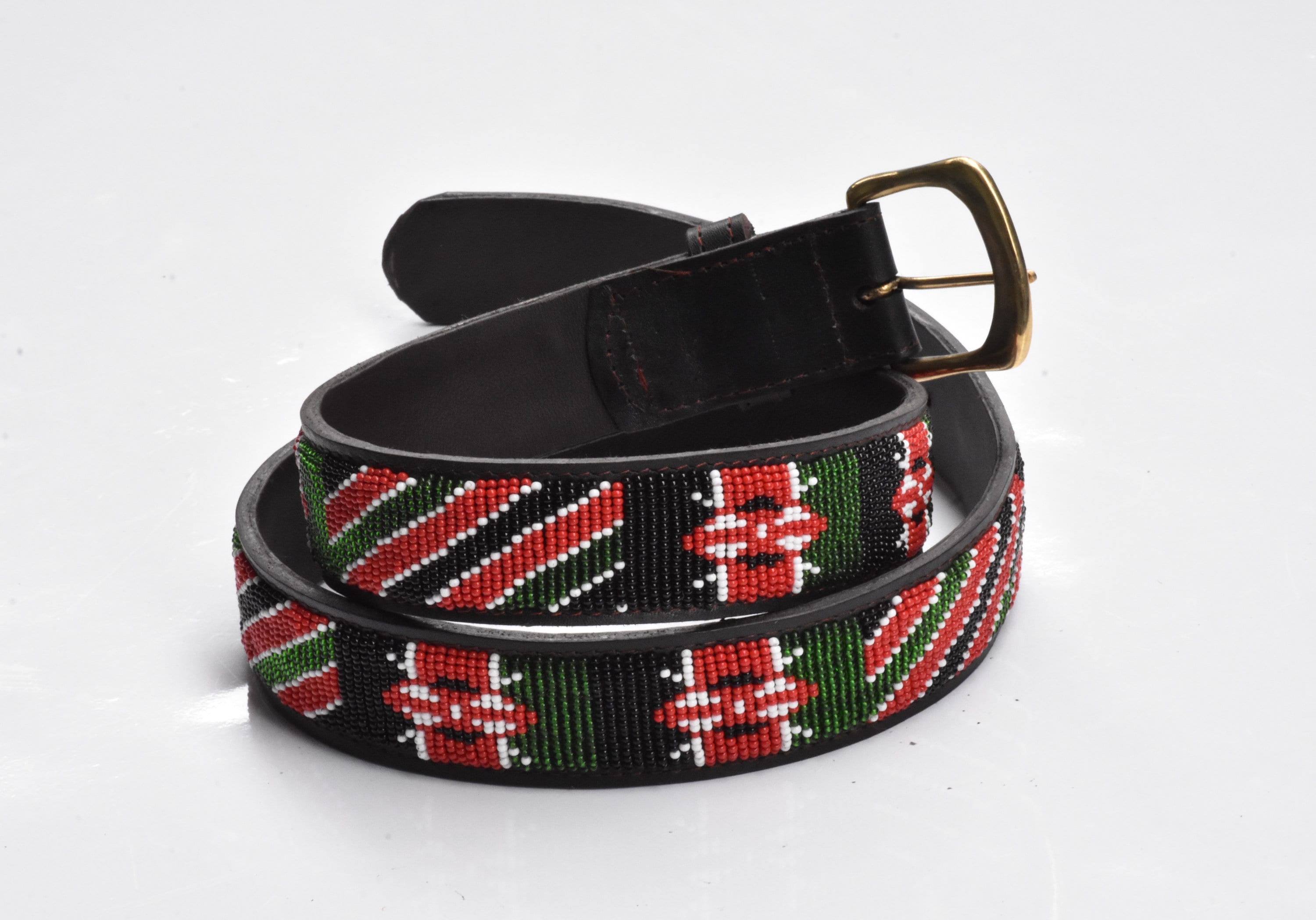 Leather Belt Beaded Belt Handmade Belt Kenyan Belt Maasai - Etsy