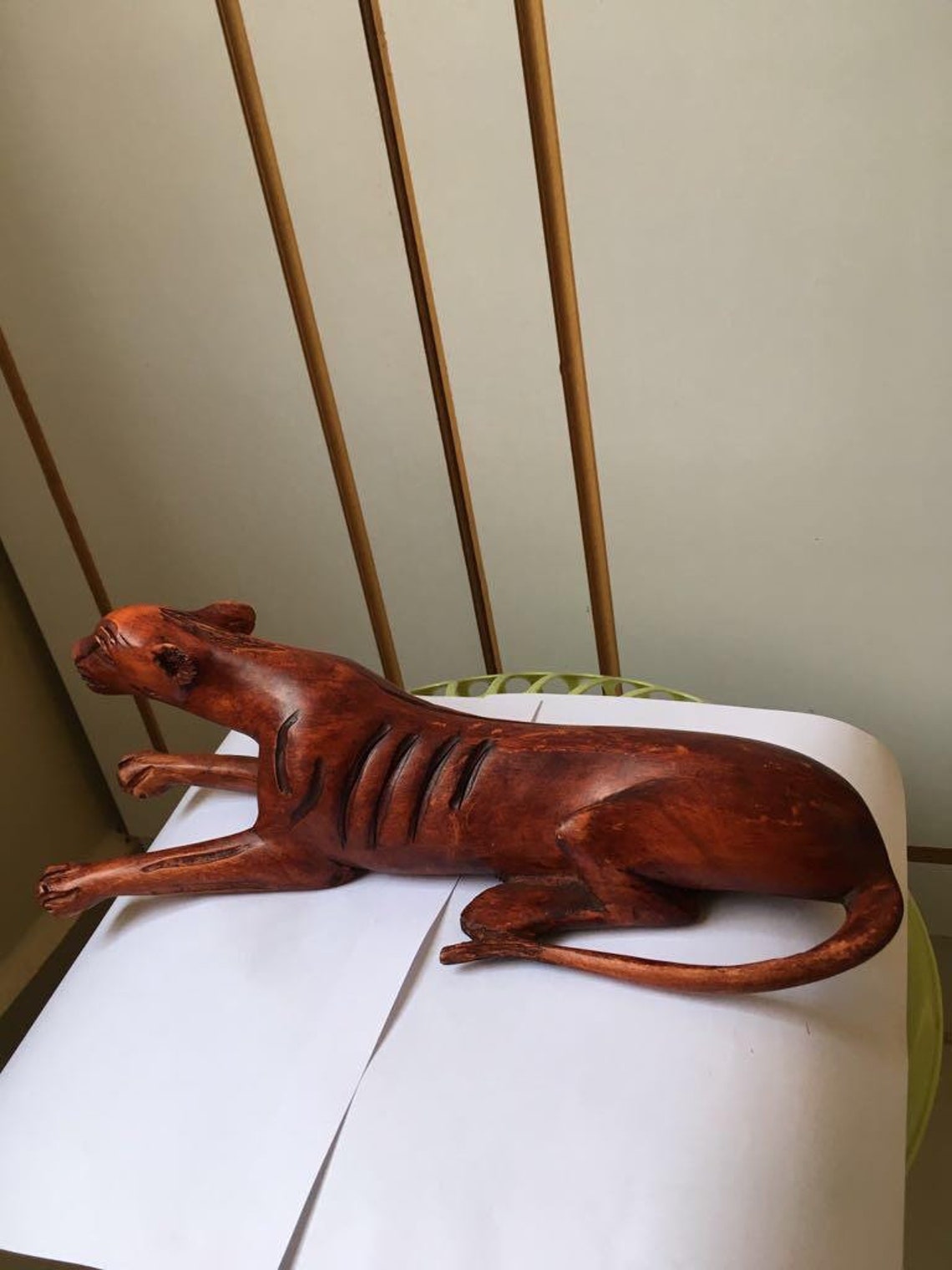 ON SALE African Wooden Lioness Carving Handcrafted Lioness | Etsy