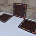 ON SALE Table Mat, Beaded Leather Table Mat, Leather Mat, African ...