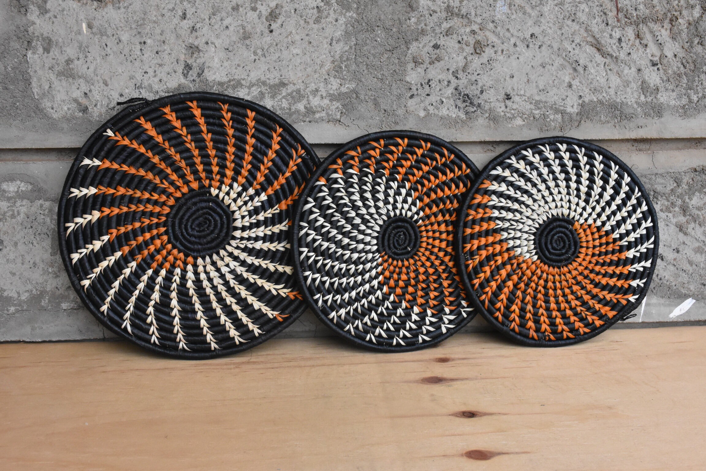 ON SALE African Wall Art Woven Boho Placemats African Home | Etsy