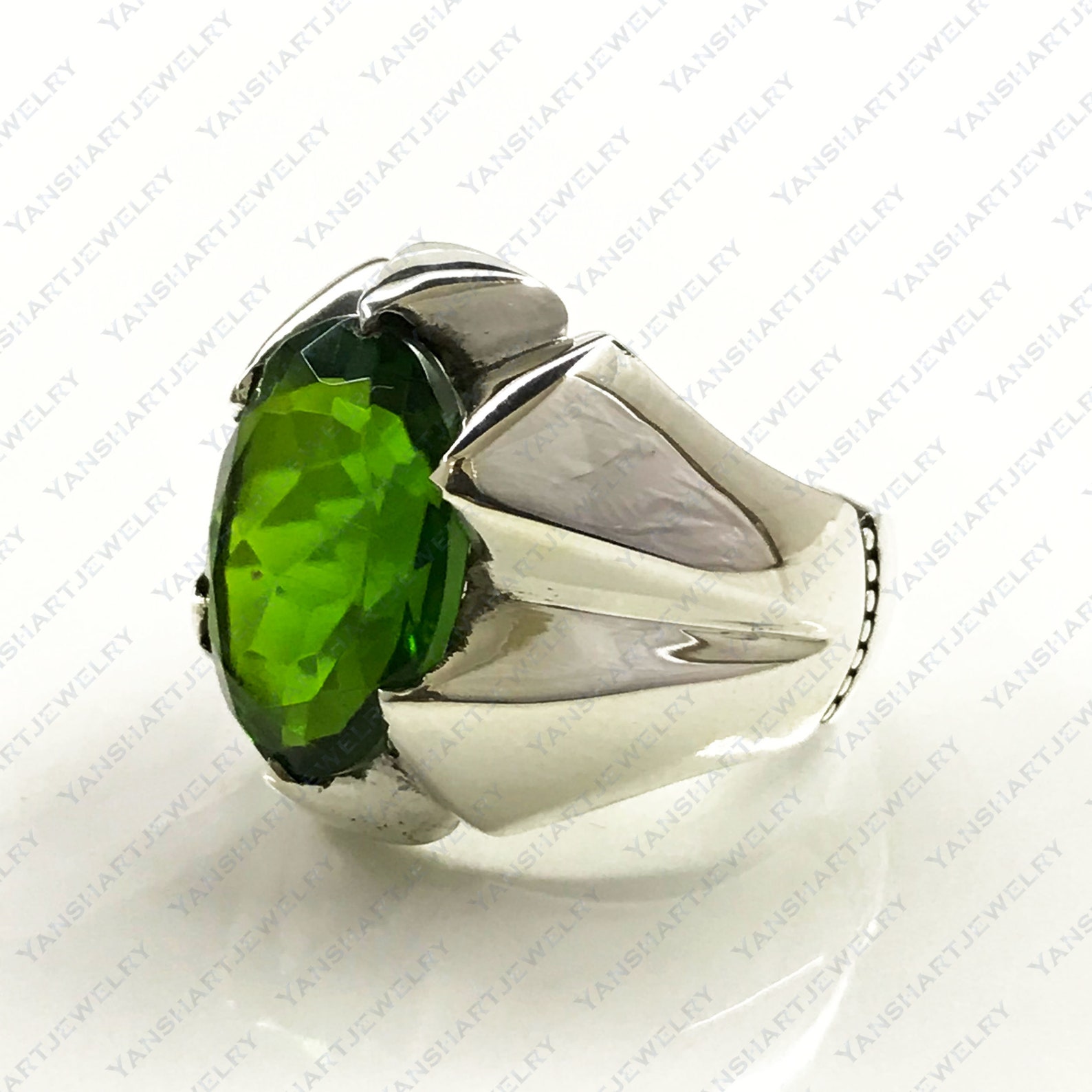 Peridot Ring / Peridot Handmade Ring / Birthstone Ring / - Etsy
