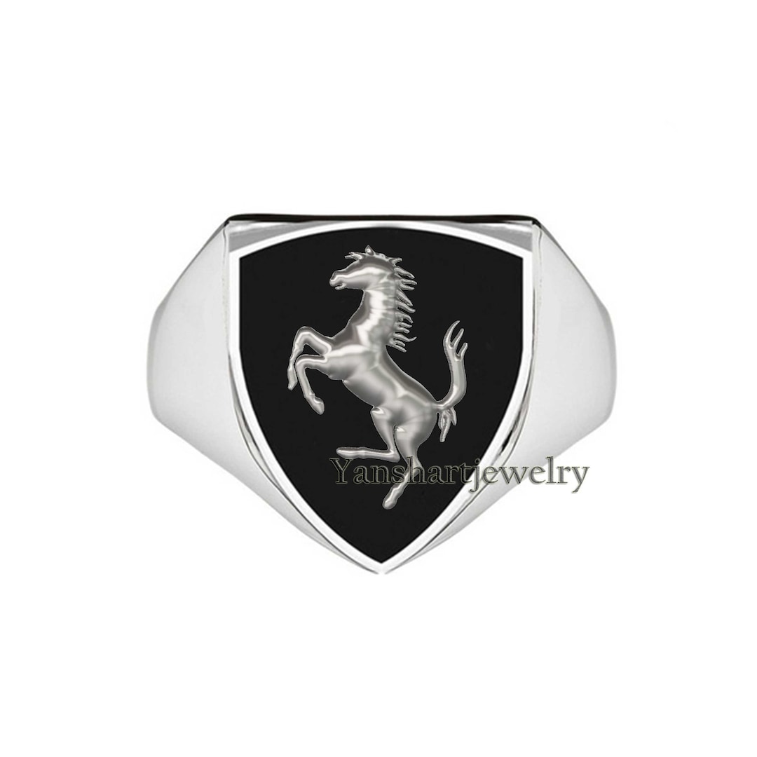 Ferrari Ring Ferrari Horse Ringferrari Signet Ring Latest - Etsy