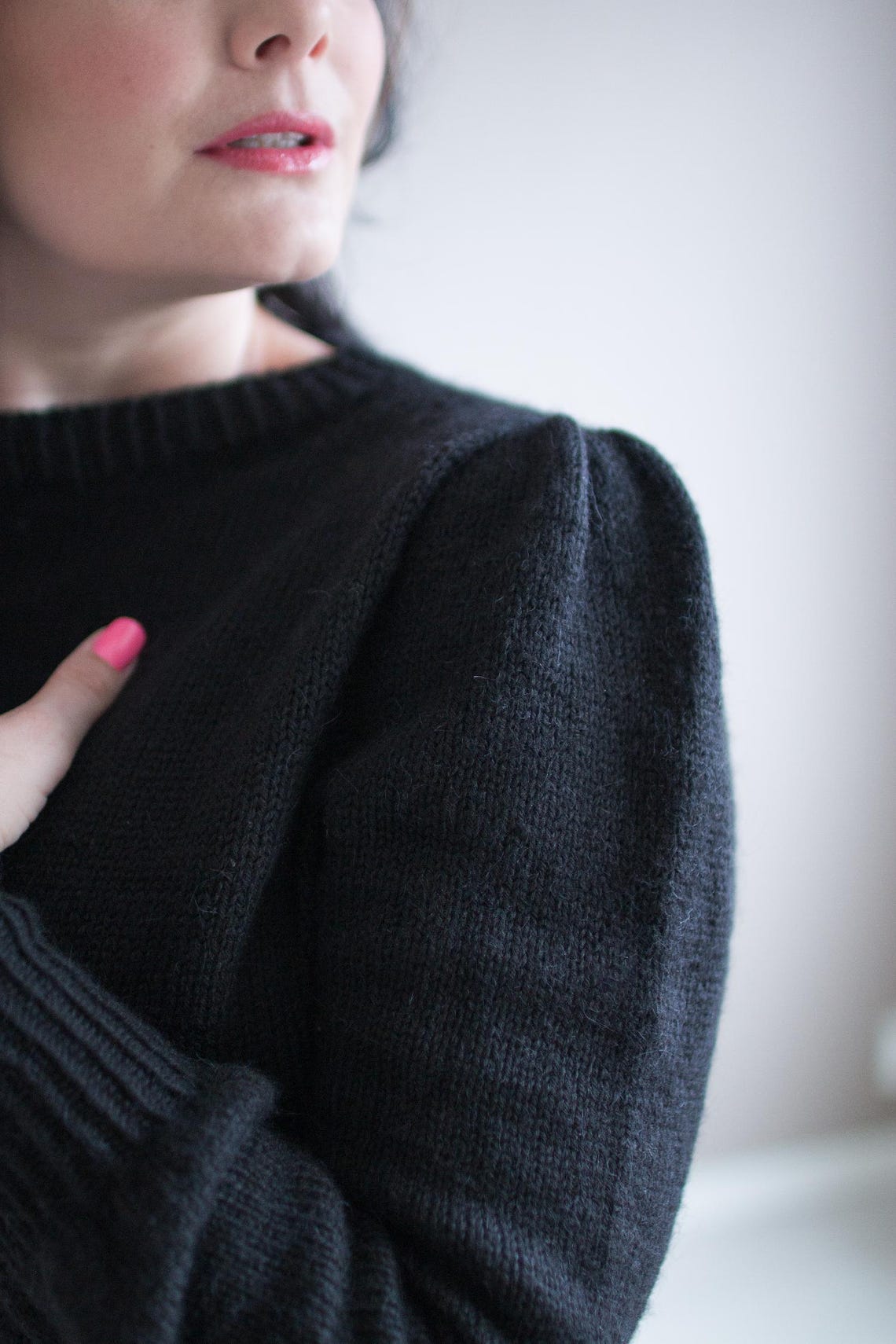 Gro Sweater and T-shirt - Knitting Pattern Puffed Sleeve Shoulder ...