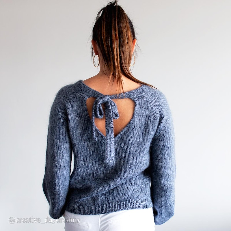 Open Back Sweater - Etsy