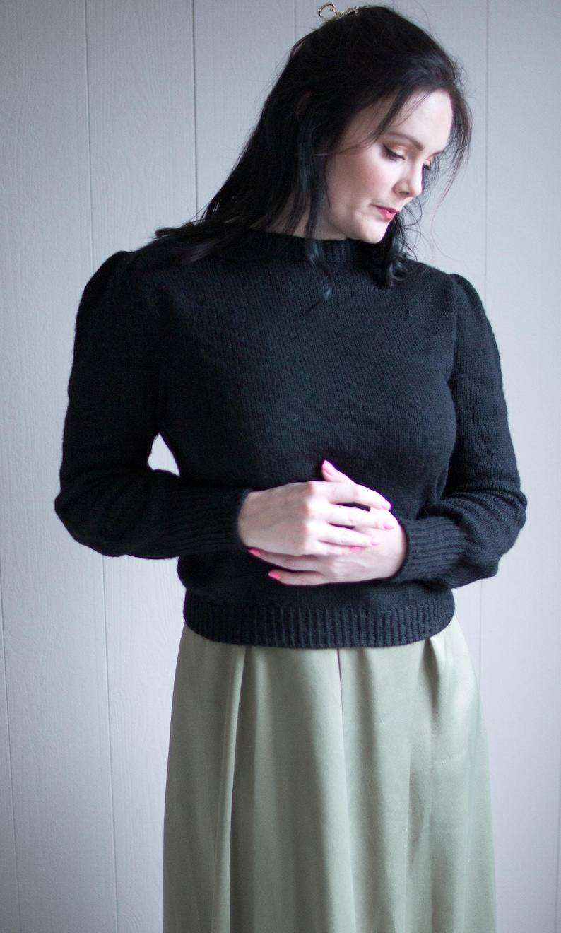 Gro Sweater and T-shirt - Knitting Pattern Puffed Sleeve Shoulder ...