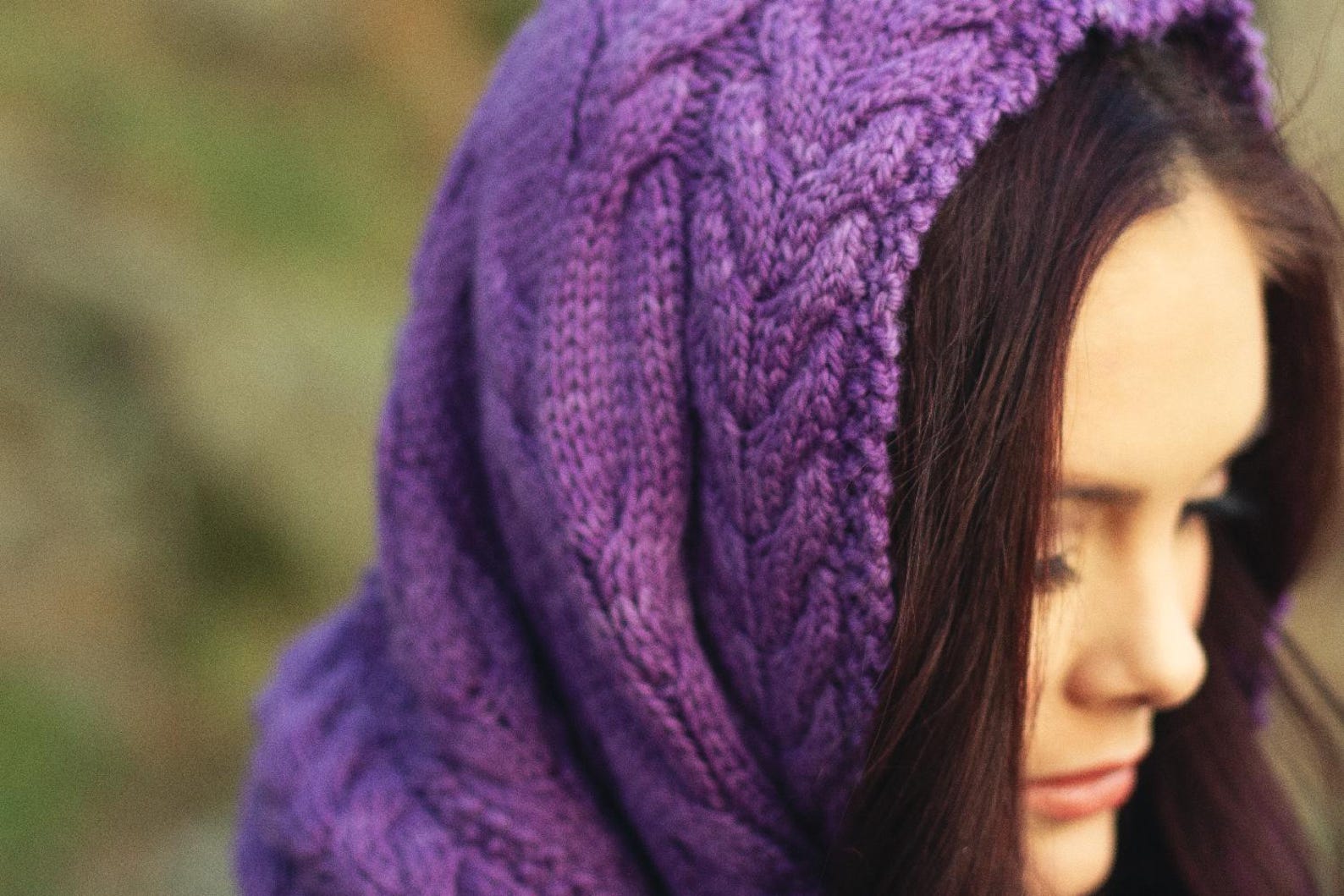 Hooded Cowl Knitting Pattern - Cabled Scarf With Hood for Adults - Etsy