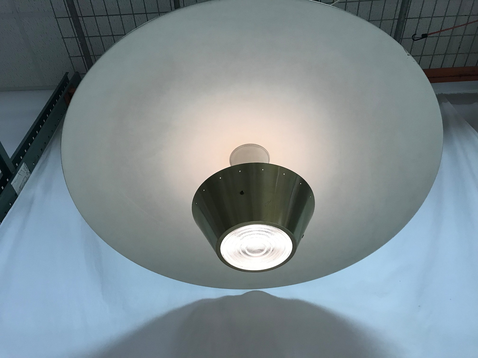 XL 1950s Mid Century Modern Lightolier UFO Chandelier Vintage Atomic ...