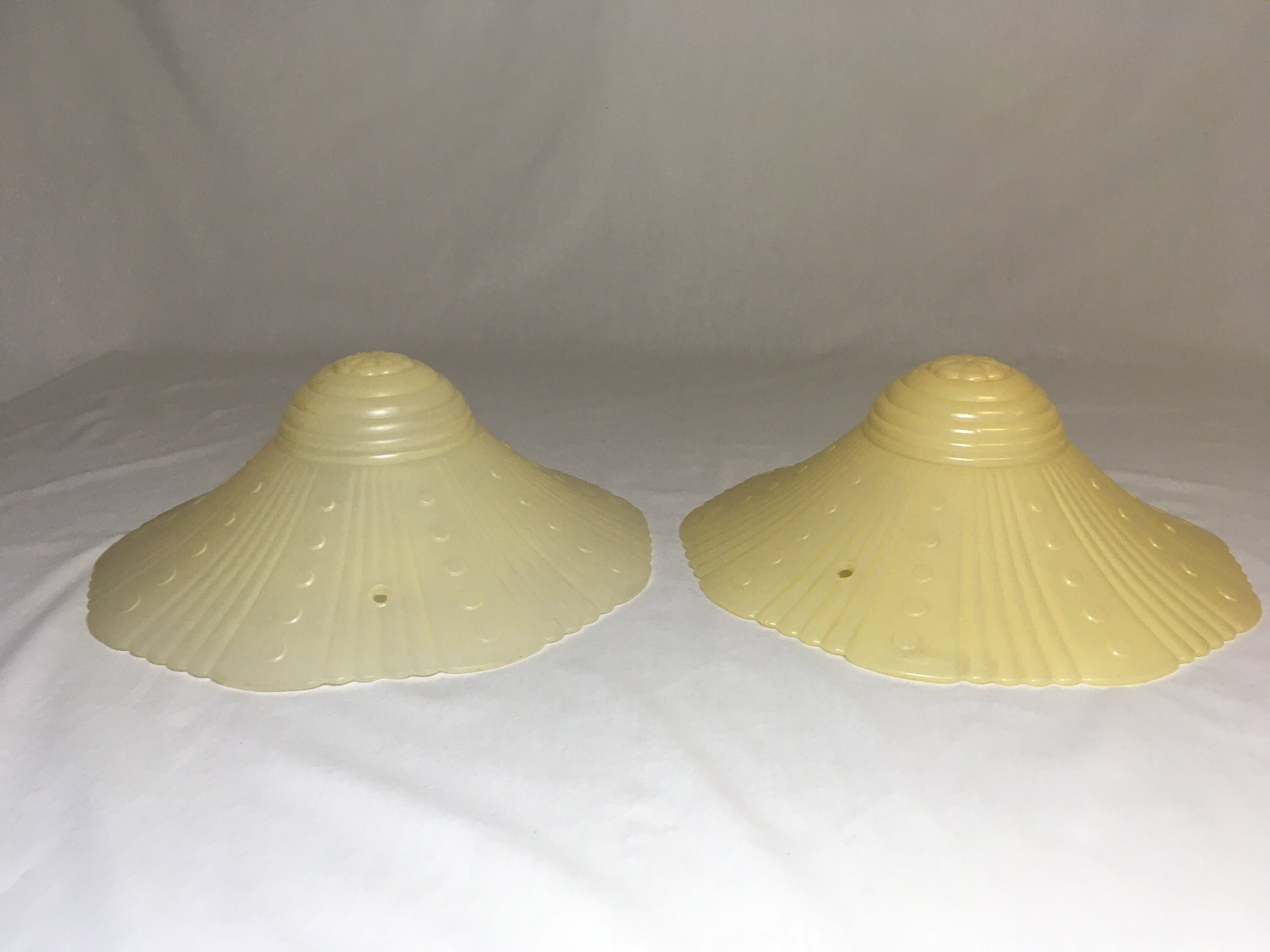 Lighting Lamp Shades Home & Living Pair Antique 1930's Art Deco Frosted ...