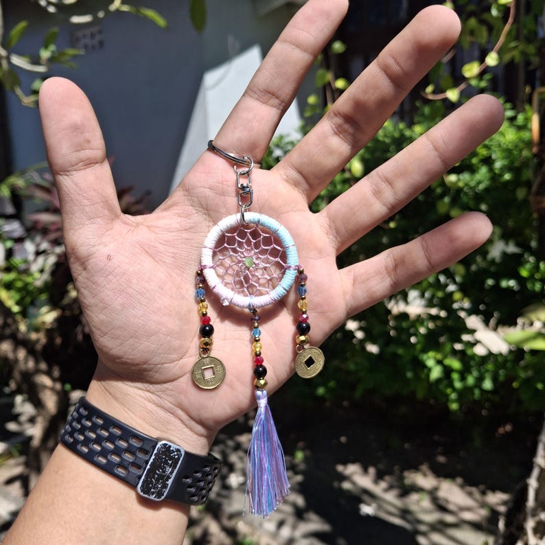 Keychain Dreamcatcher Autentic From Bali With Traditional Coins Set 4 ...