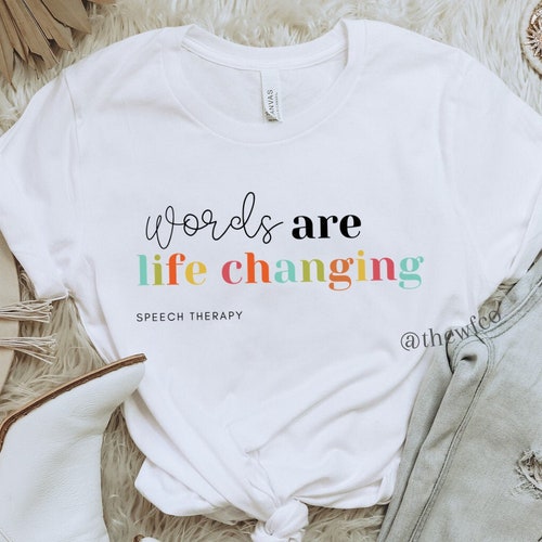 Colorful Speech Therapy Shirt Speech Language Pathology - Etsy