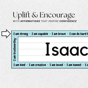 Affirmation Classroom Name Tags, Pastel Name Plates, Rainbow Student ...