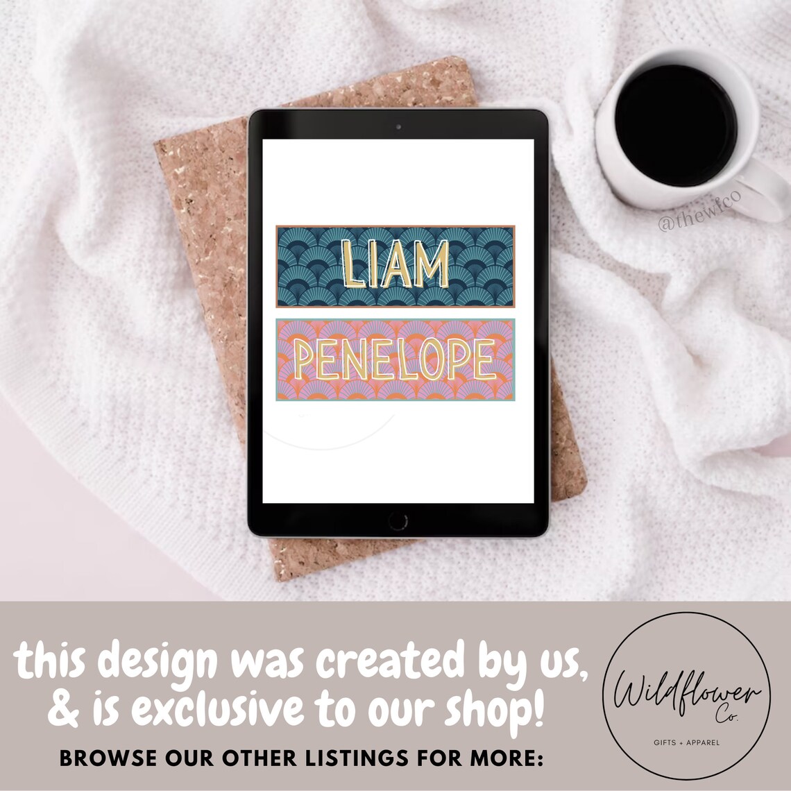 Editable Classroom Name Tags Art Deco Boho Elementary School - Etsy