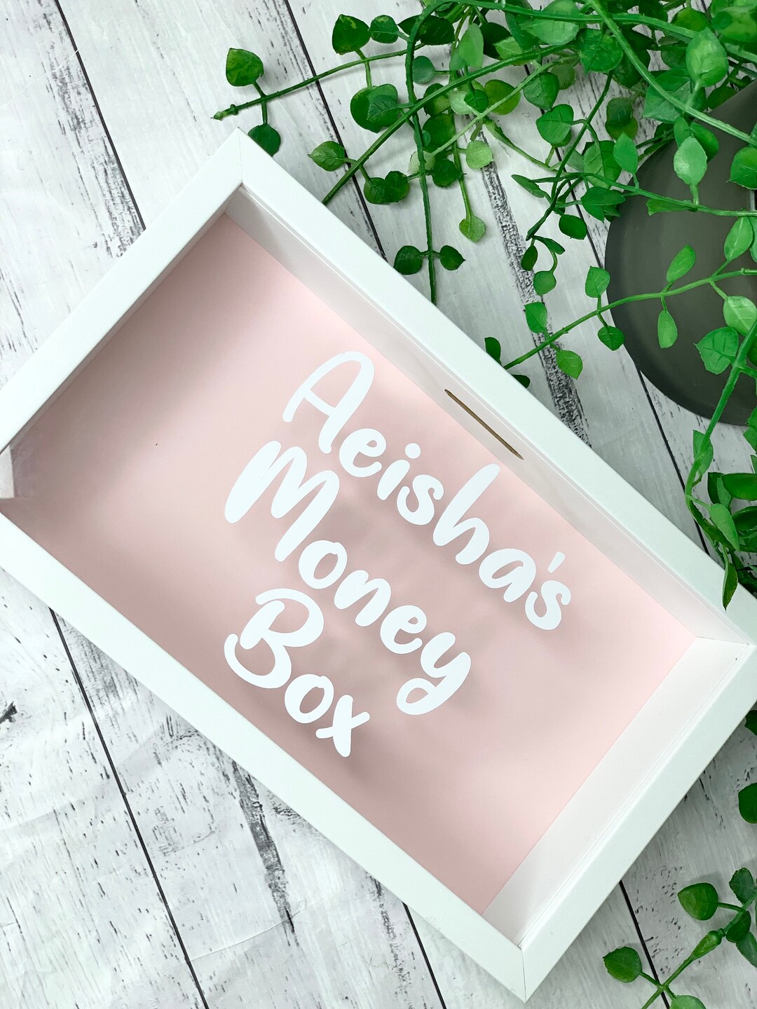 Personalised 25cm X 15cm Money Box Cute Backgrounds - Etsy