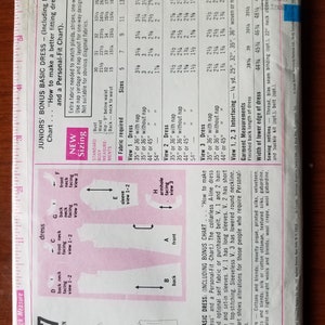 1967 Simplicity Pattern 7507. Junior's Bonus Basic Dress. - Etsy