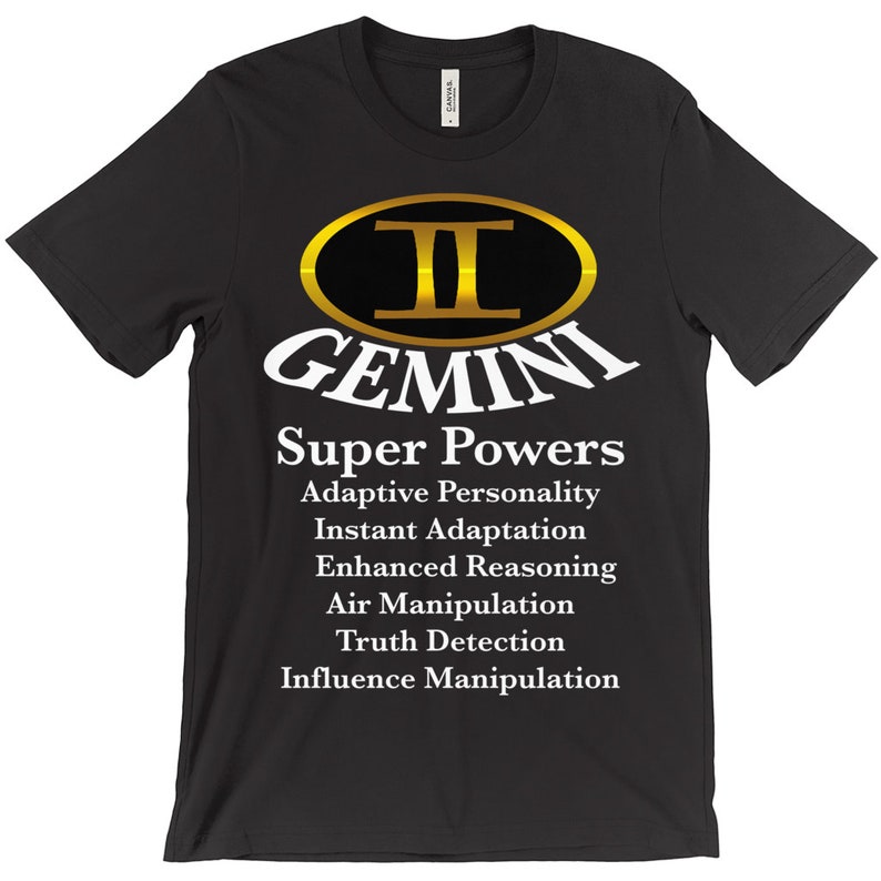 Zodiac Shirt - Gemini Super Power T-shirt - Gemini Tee - Gemini Gift ...
