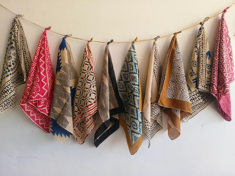Bulk Bandana Set of 10: Colorful Neck Scarf, Handkerchief (21x21 Inch ...