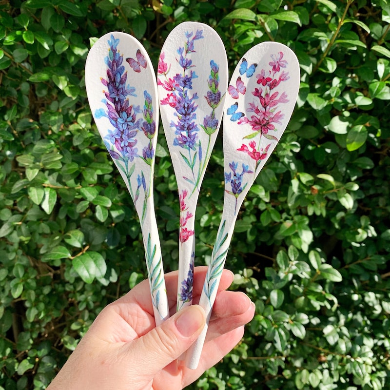 Painted Spoons - Etsy