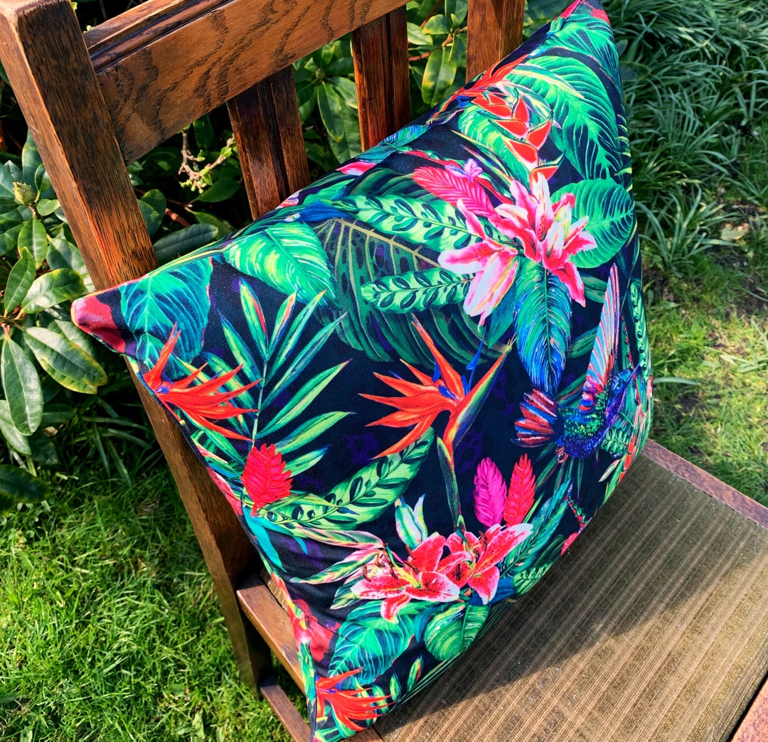 Tropical Cushion Cover, Tropical Velvet Cushion Covers Uk, Cushion ...