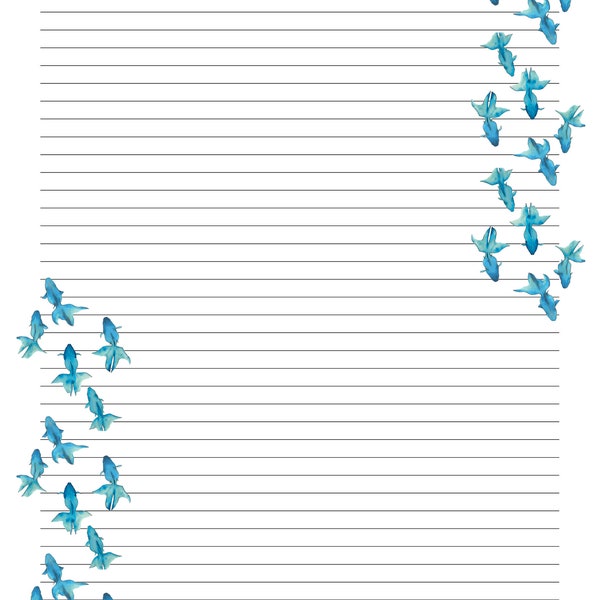 Fish Writing Paper - Etsy